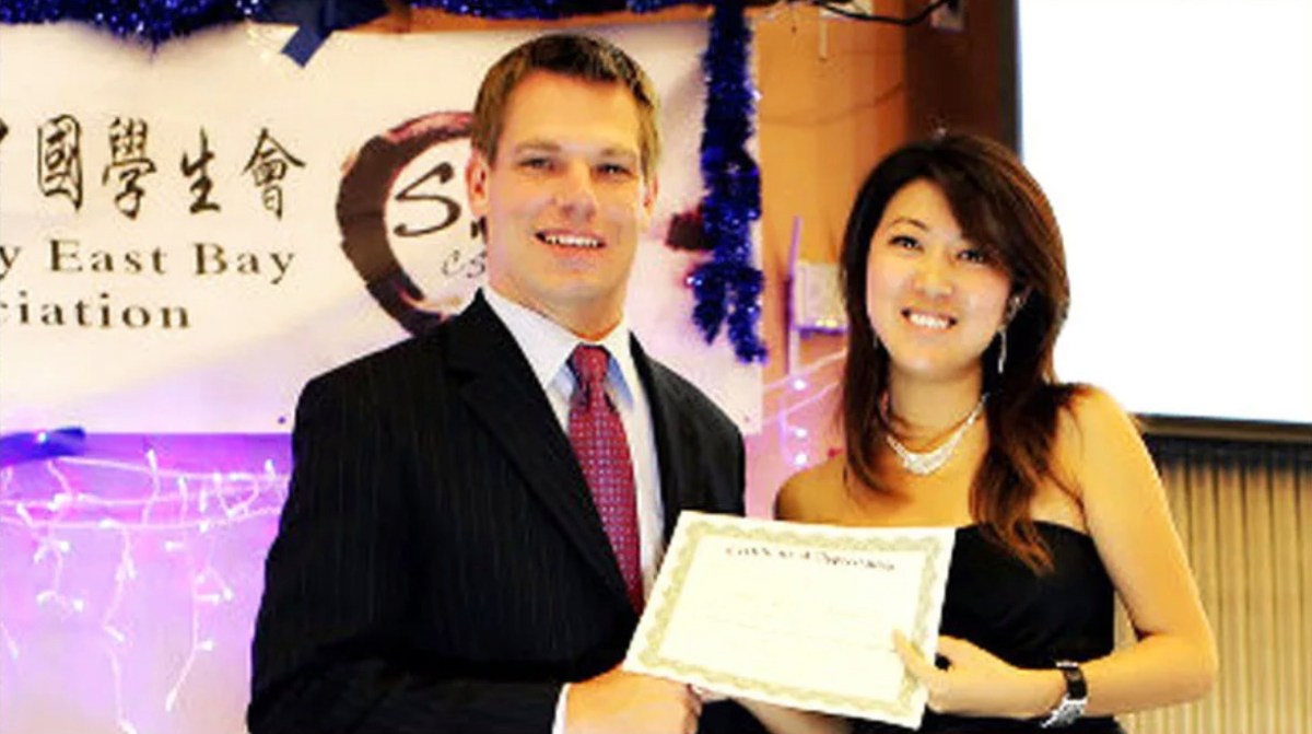 She came out of nowhere. Then she was gone: The local angle on Swalwell ...